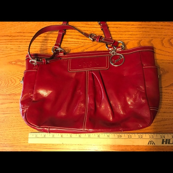 Coach | Bags | Coach Authentic Patten Leather Red | Poshmark